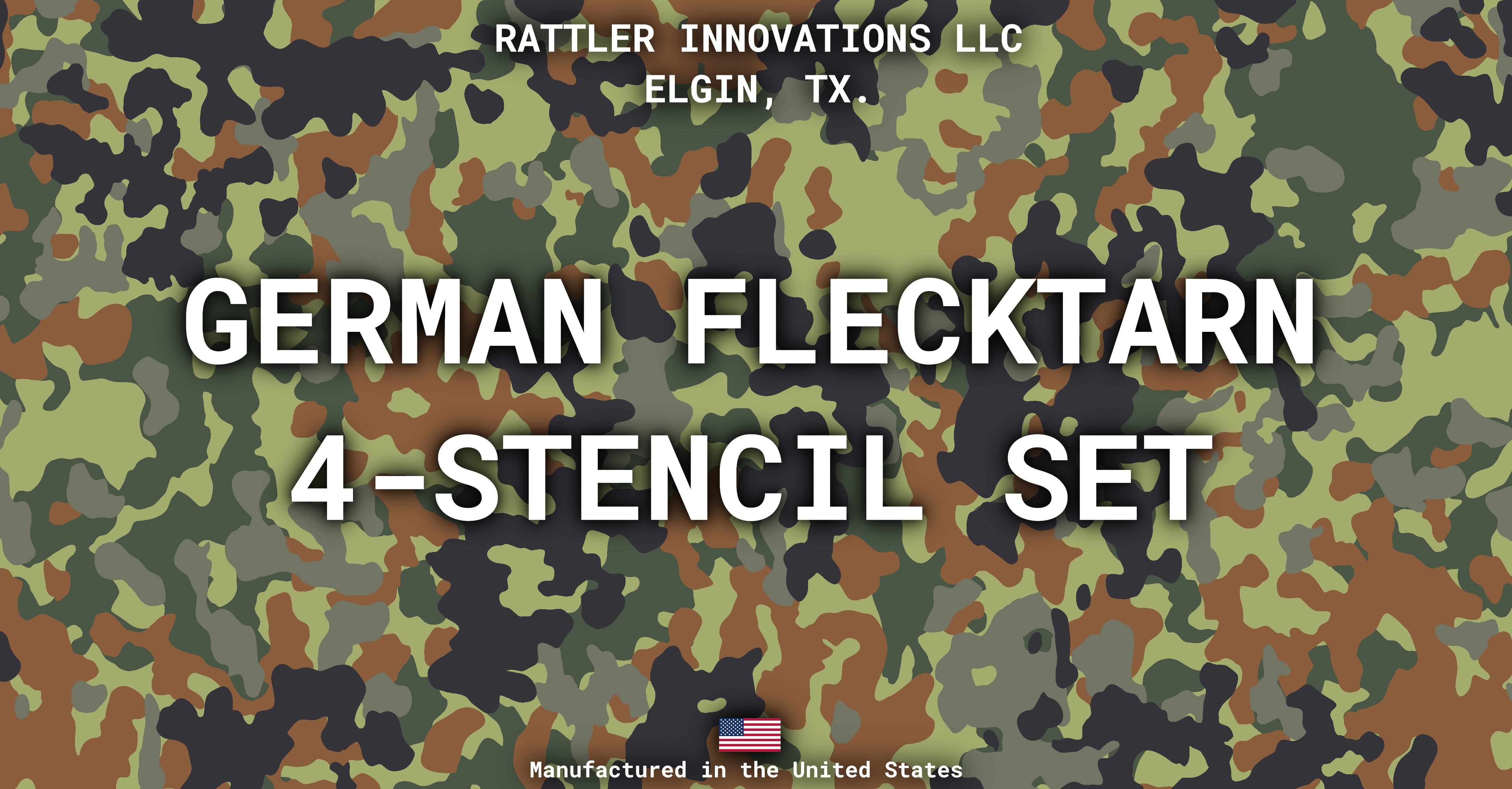 German Flecktarn 4-Stencil Set – Rattler Innovations LLC