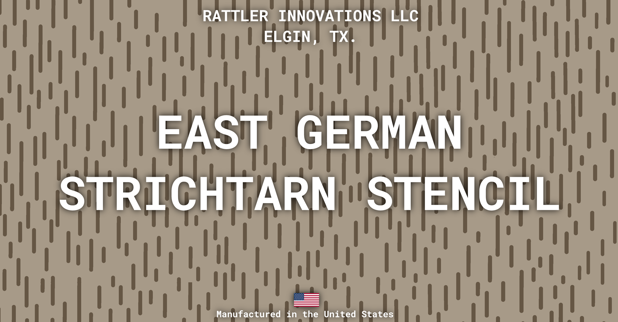 East German Reusable Strichtarn Stencil – Rattler Innovations LLC